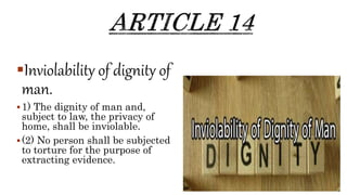 Human rights article in 1973 constitution | PPTX