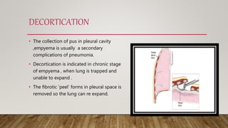 Thoracic surgery and it's management | PPTX