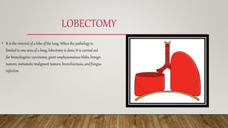 Thoracic surgery and it's management | PPTX