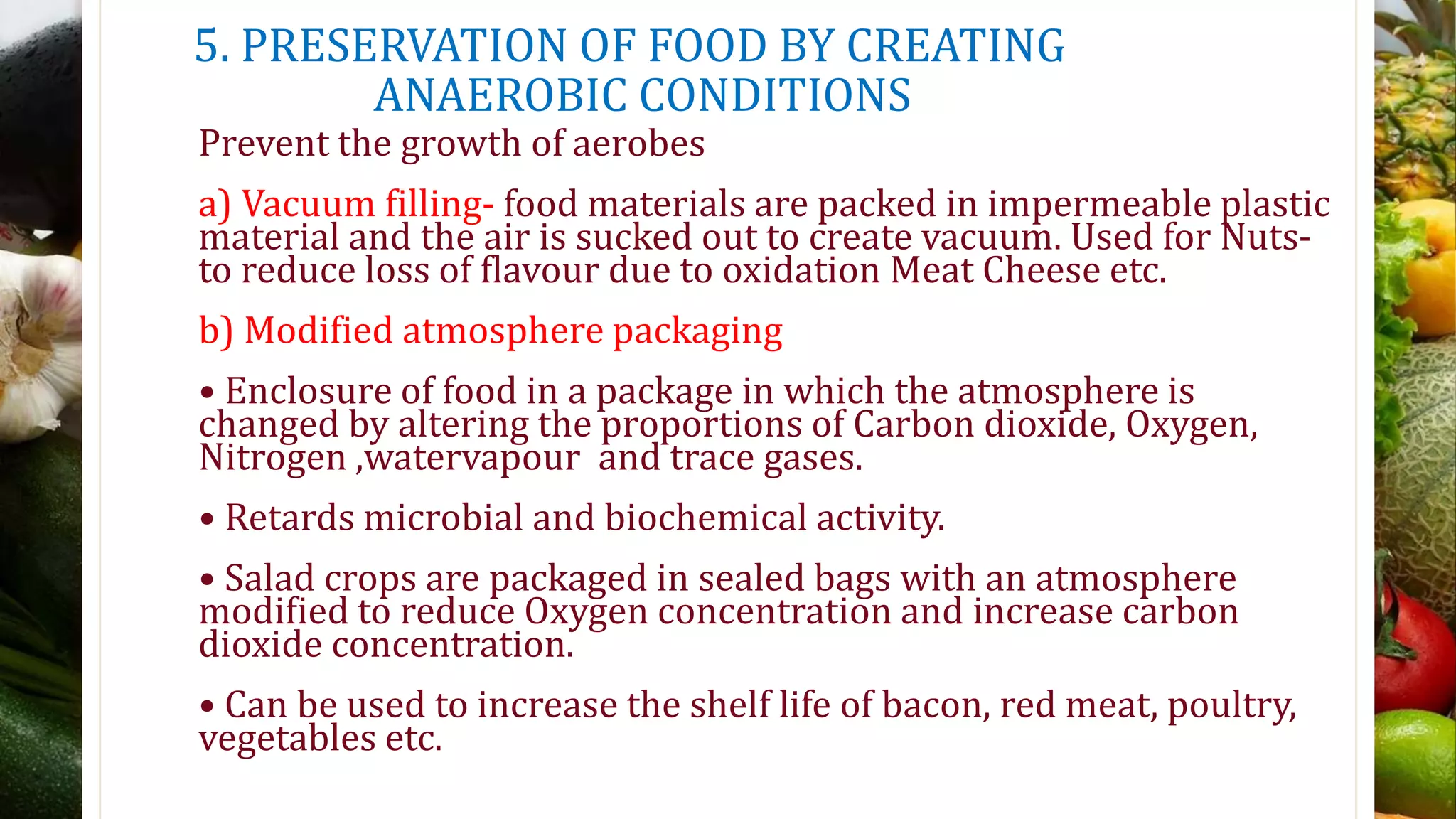 FOOD PRESERVATION TECHNIQUES | PPTX