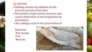 FOOD PRESERVATION TECHNIQUES | PPTX