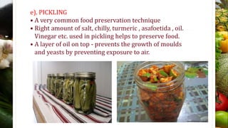 FOOD PRESERVATION TECHNIQUES | PPTX