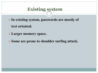 Graphical Password Authentication | PPTX