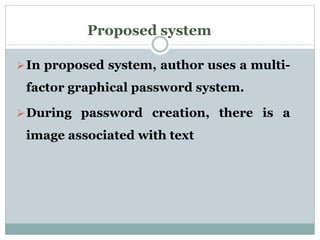 Graphical Password Authentication | PPTX