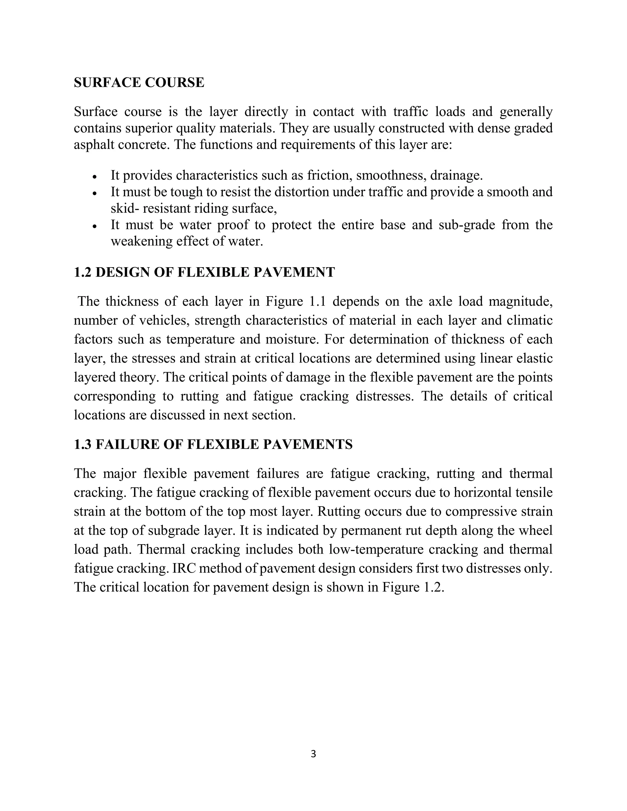 Minor Project on design and analysis of flexible pavement with cement ...