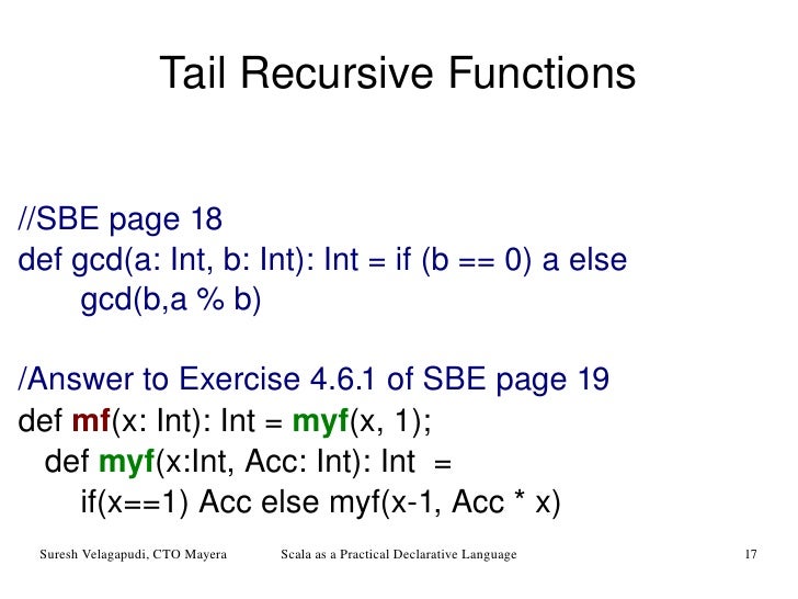 Scala As A Declarative Language