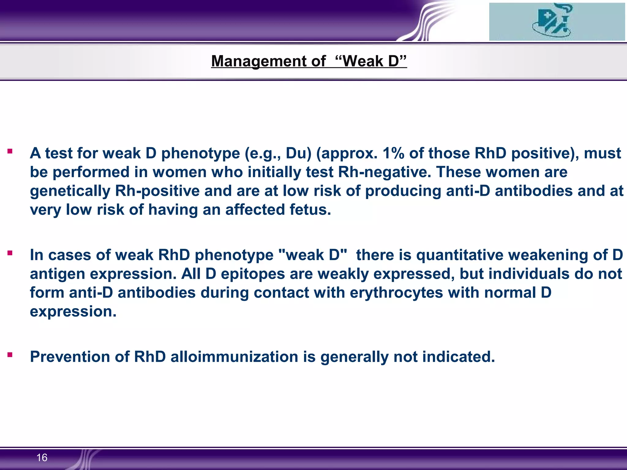 Anti D prophylaxis- Dr. Shashikala | PPT