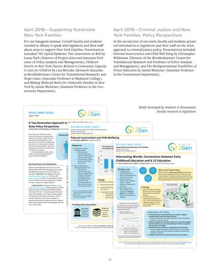 Cornell Project 2Gen: Our First Two years | PDF