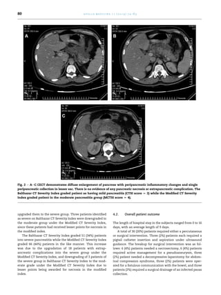 Comparative study of Balthazar Computed Tomography Severity Index and ...