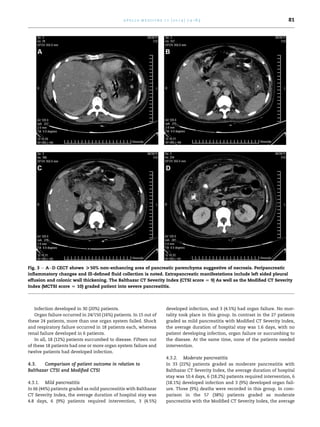Comparative study of Balthazar Computed Tomography Severity Index and ...