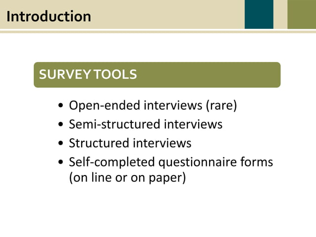 Program Evaluation: The Structured Interview | PPT