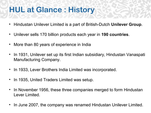 Marketing Strategies of HUL | PPT