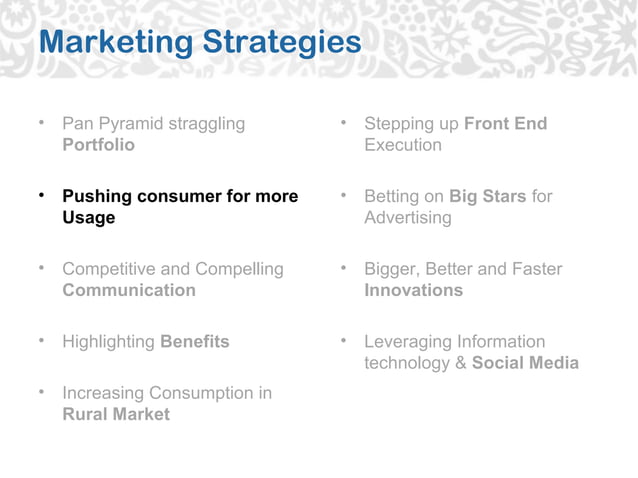 Marketing Strategies of HUL | PPT