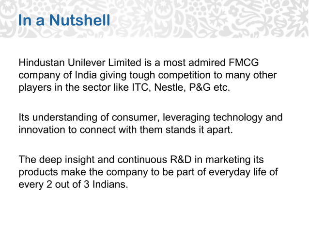 Marketing Strategies of HUL | PPT