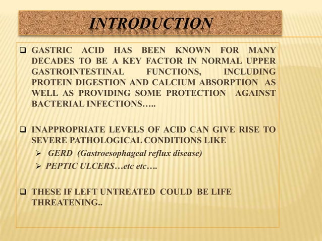 CHEMISTRY OF ANTI SECRETORY DRUGS | PPTX | Digestive Disorders ...