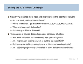 Solving the Mobile Backhaul Challenge | PDF