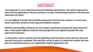 Loan Approval Prediction Using Machine Learning | PDF