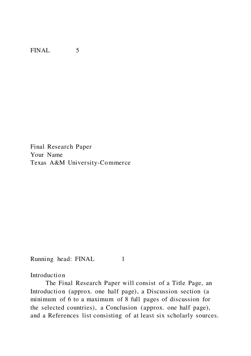 FINAL5Final Research PaperYour Name | PDF