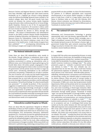 Telehealth in India: The Apollo contribution and an overview | PDF