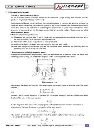 ELECTROMAGNETIC WAVES FOR CBSE XII | PDF