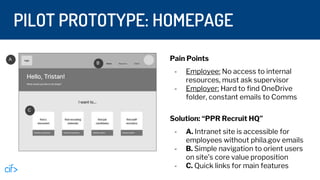 Intranet Design to Streamline Seasonal Staff Recruitment | PPT