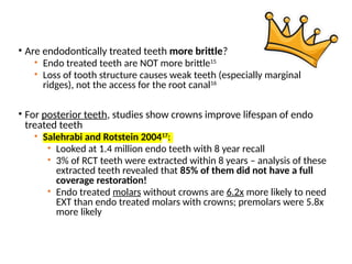 Final 8 Resto of RCT Teeth helpful presentation | PPTX