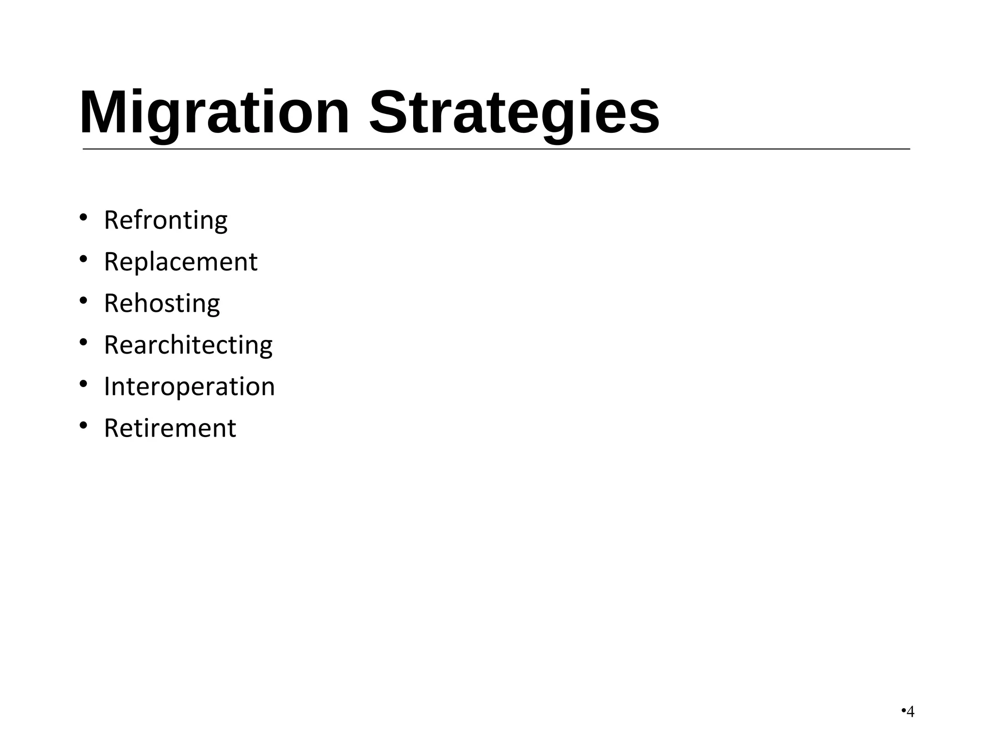 Migration Strategies & Methodologies | PPT