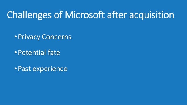 Microsoft Acquisition Of Linkedin