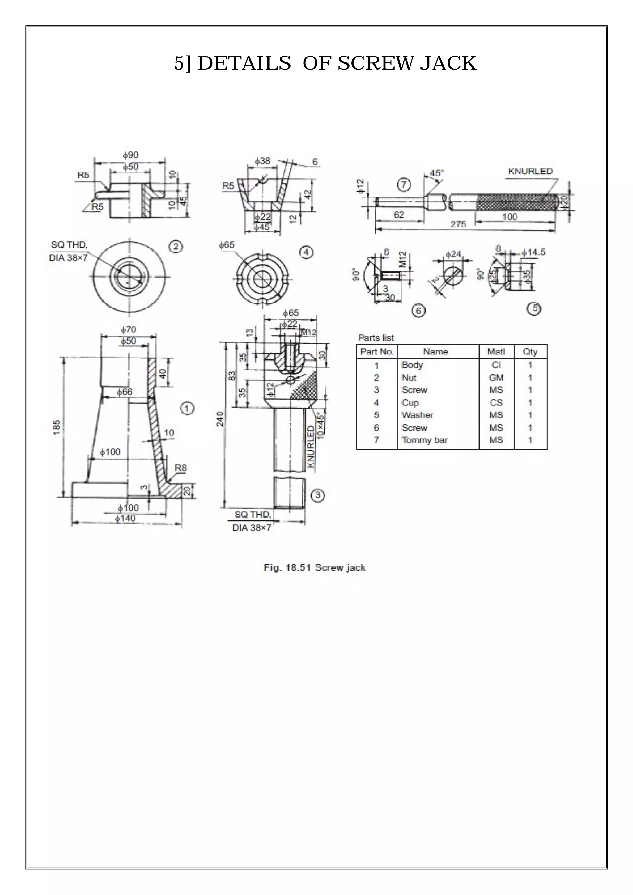 Assembly and Details machine drawing pdf | PDF