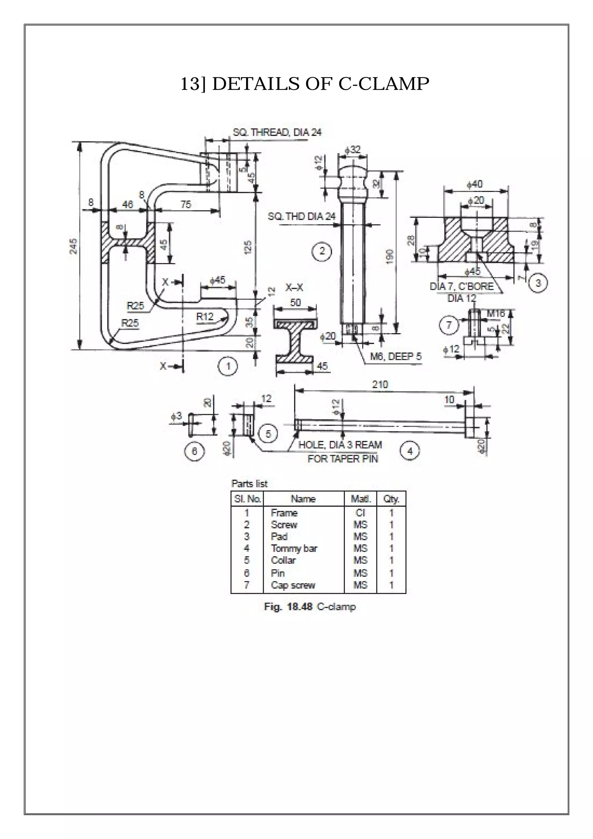 Assembly and Details machine drawing pdf | PDF
