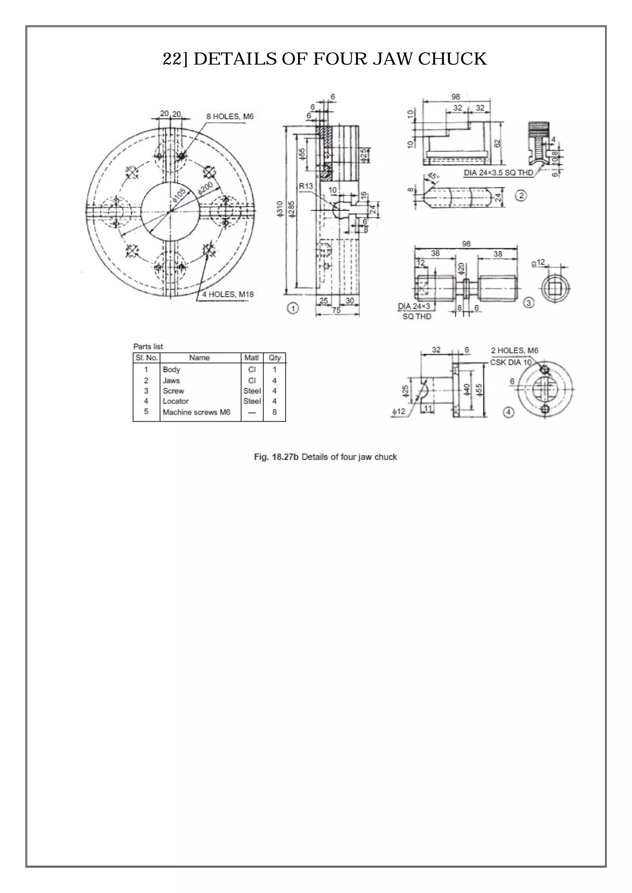Assembly and Details machine drawing pdf | PDF | Drawing and Sketching ...