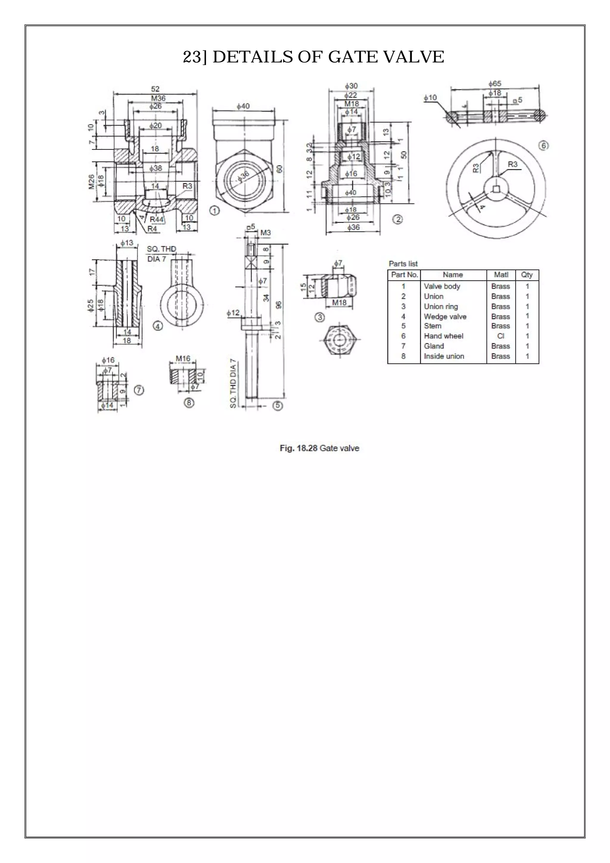 Assembly and Details machine drawing pdf | PDF | Drawing and Sketching ...