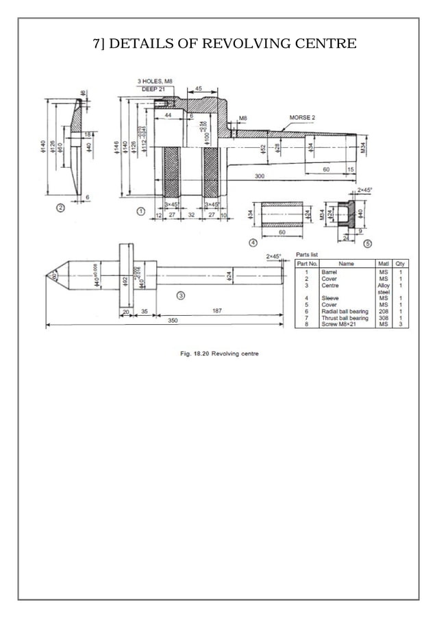 Assembly and Details machine drawing pdf | PDF | Drawing and Sketching ...
