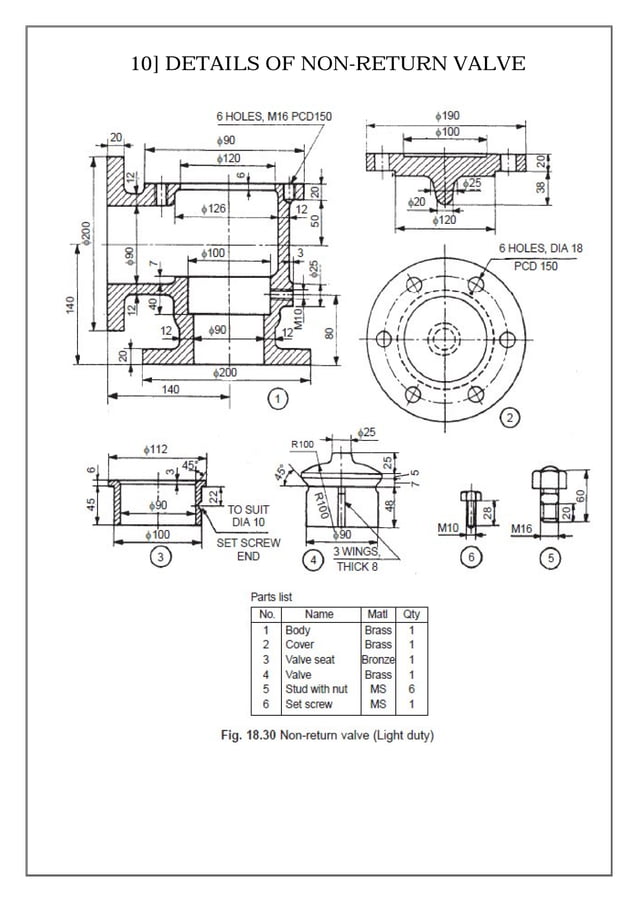 Assembly and Details machine drawing pdf | PDF | Drawing and Sketching ...
