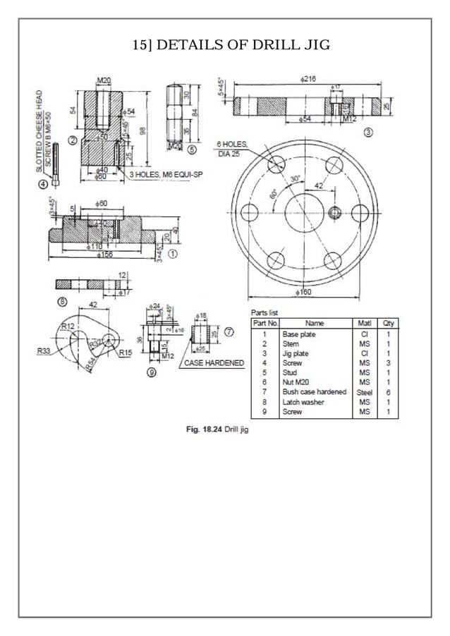 Assembly and Details machine drawing pdf | PDF | Drawing and Sketching ...
