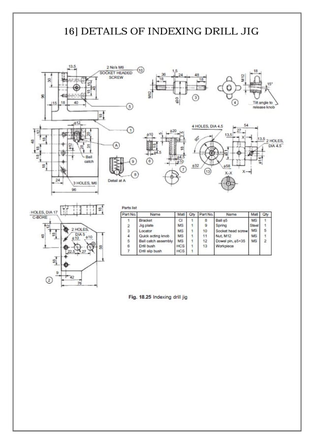 Assembly and Details machine drawing pdf | PDF | Drawing and Sketching ...