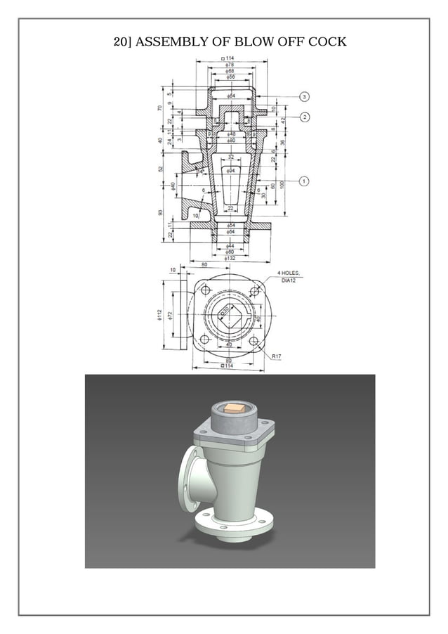 Assembly and Details machine drawing pdf | PDF | Drawing and Sketching ...