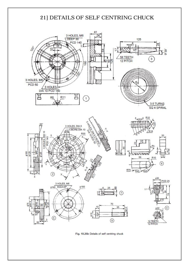 Assembly and Details machine drawing pdf | PDF | Drawing and Sketching ...