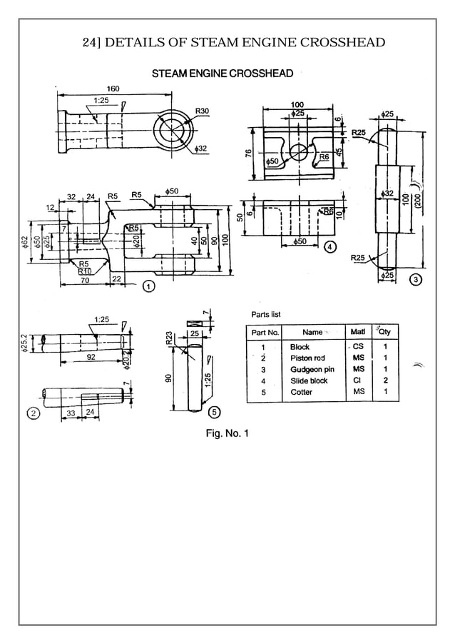 Assembly and Details machine drawing pdf | PDF | Drawing and Sketching ...