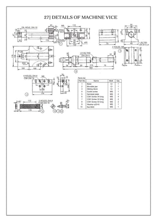 Assembly and Details machine drawing pdf | PDF