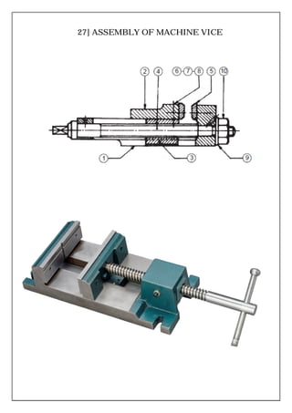 Assembly and Details machine drawing pdf | PDF