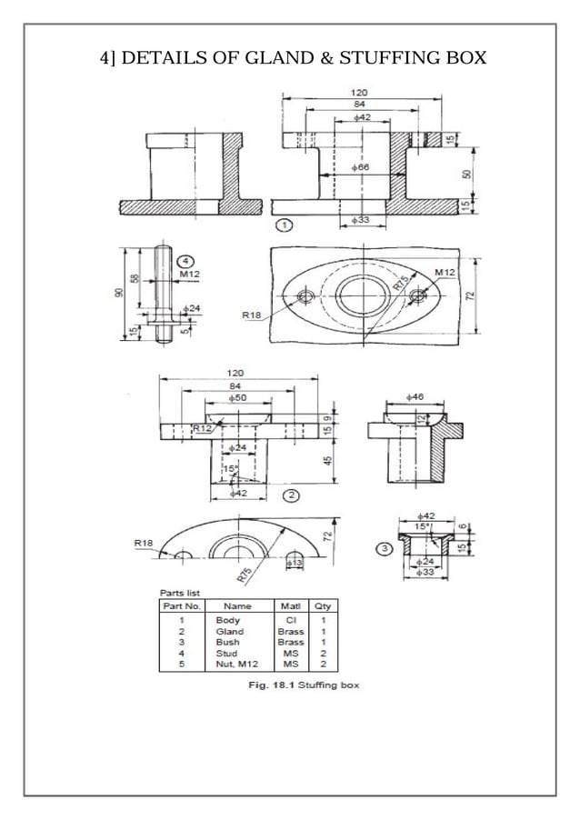 Assembly and Details machine drawing pdf | PDF | Drawing and Sketching ...
