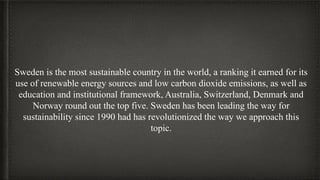 Sustainable Development In Swedan | PDF