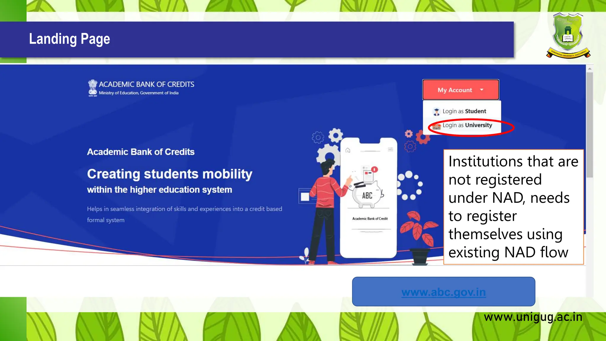 academic bank of credits power point presentation | PPTX