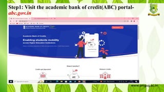 academic bank of credits power point presentation | PPTX