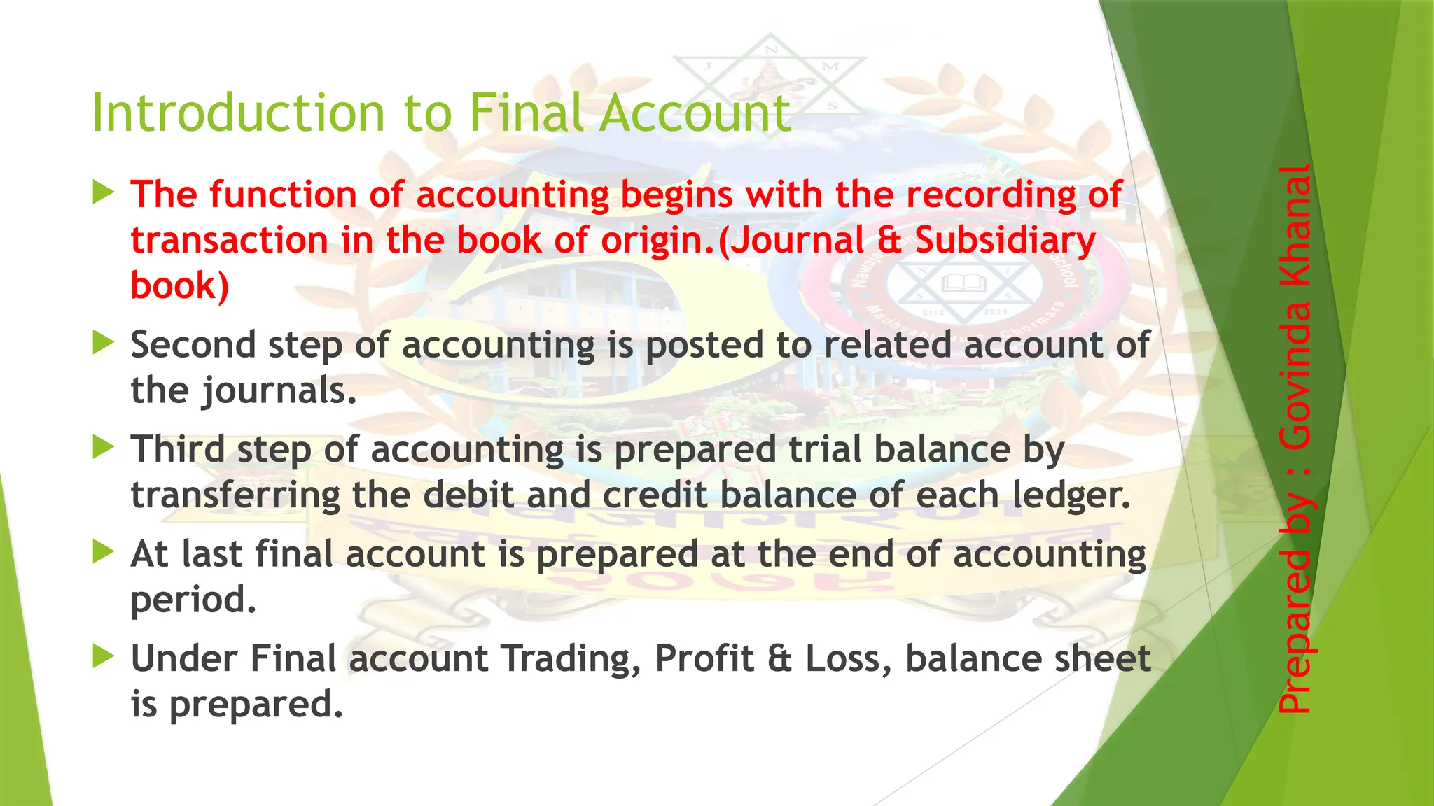 Class 10 Accountancy, Final Account.pptx