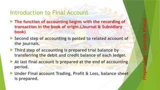Class 10 Accountancy, Final Account.pptx
