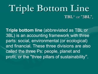 Sustainability Accounting | PPTX