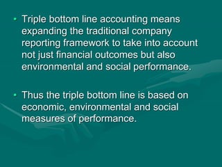 Sustainability Accounting | PPTX