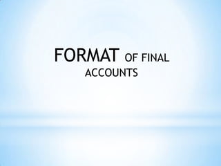 Final accounts | PPTX